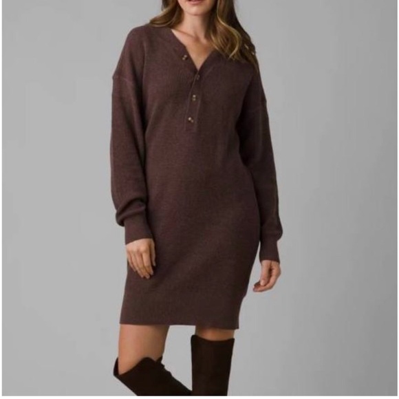 Prana | Dresses | Nwt Prana Milani Henley Mini Dress S In Color Clove ...